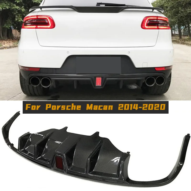 For Macan Rear Bumper Diffuser Lip Spoiler For Porsche Macan 2014 ...