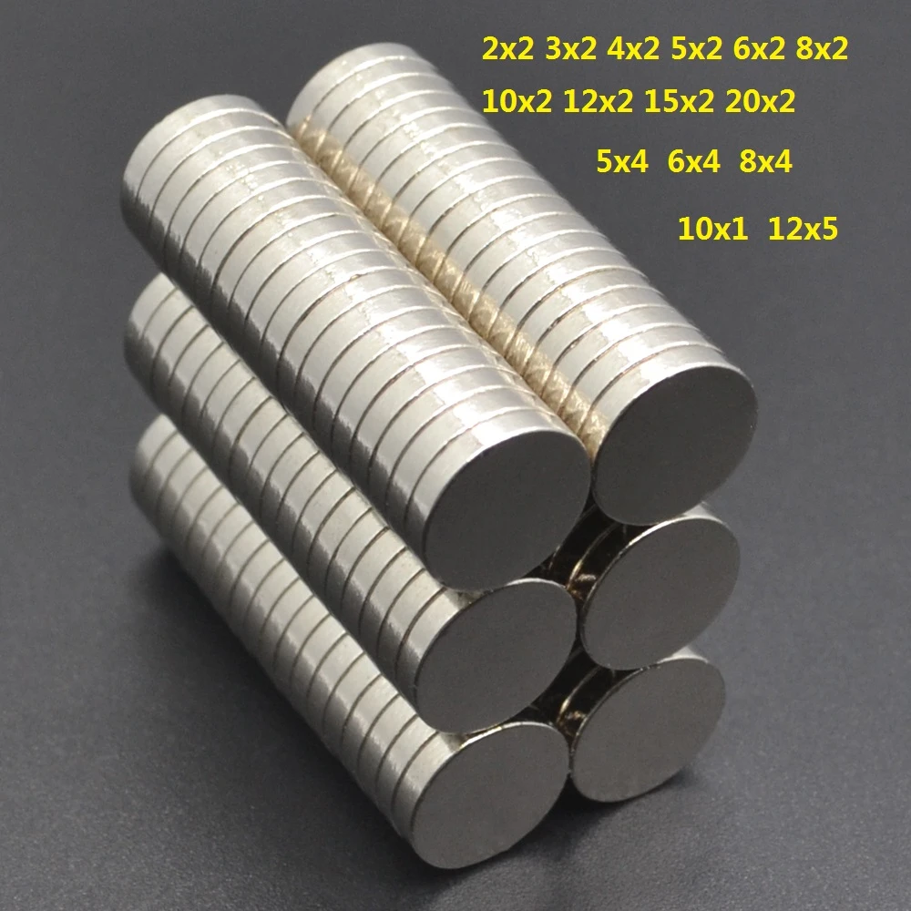 10x2mm 8x2 Super Strong Round Disc Blocks Rare Earth Neodymium Magnets ...