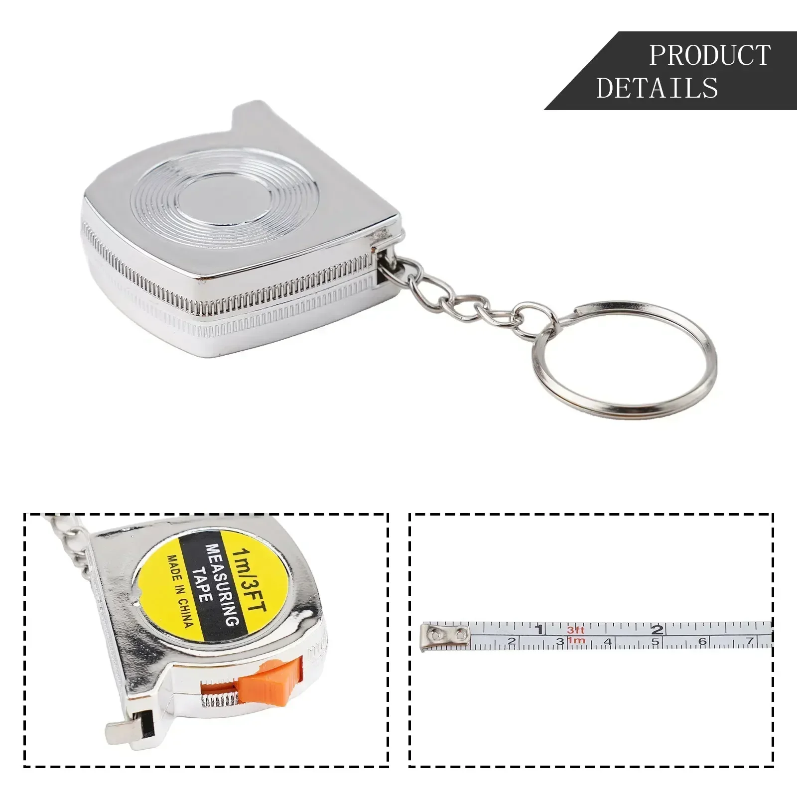1pc 1M Measure Tape Multipurpose Mini Soft Steel Ruler Metric Inch Tape ...