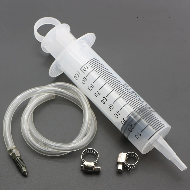 Motorcycle Bleed Kit Brake Caliper Gas Bleed Syringe Tool For Hydraulic ...