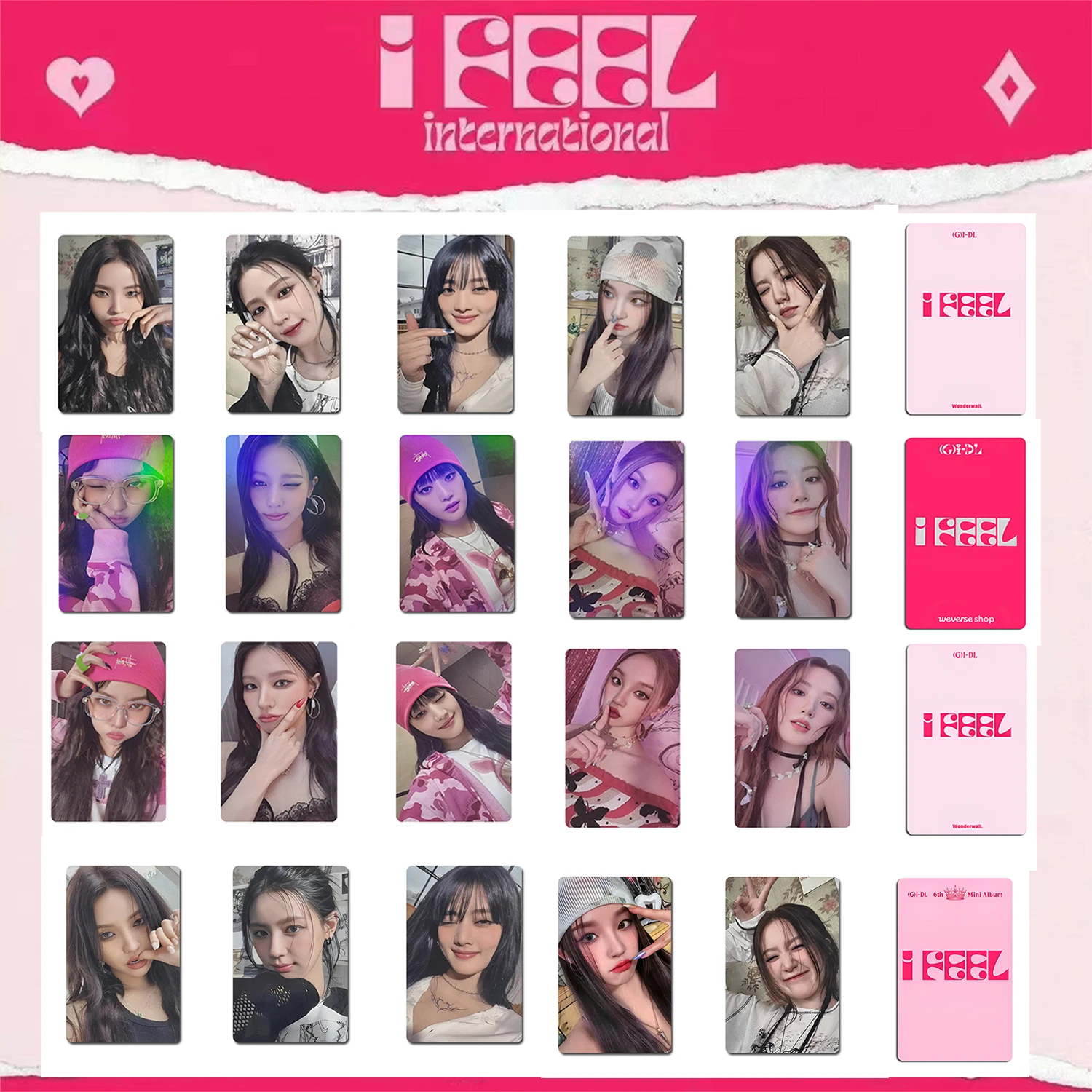 KPOP (G)I-DLE Queencard Photocards Weverse Shop Pre-Order LOMO Cards ...