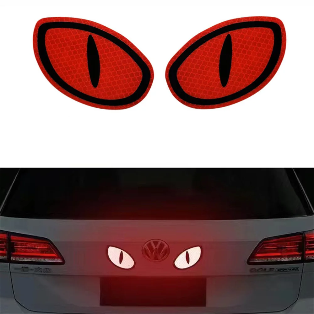 1Pair-Car-Reflector-Sticker-Cat-Eye-Reflective-Safety-Warning-Tape ...