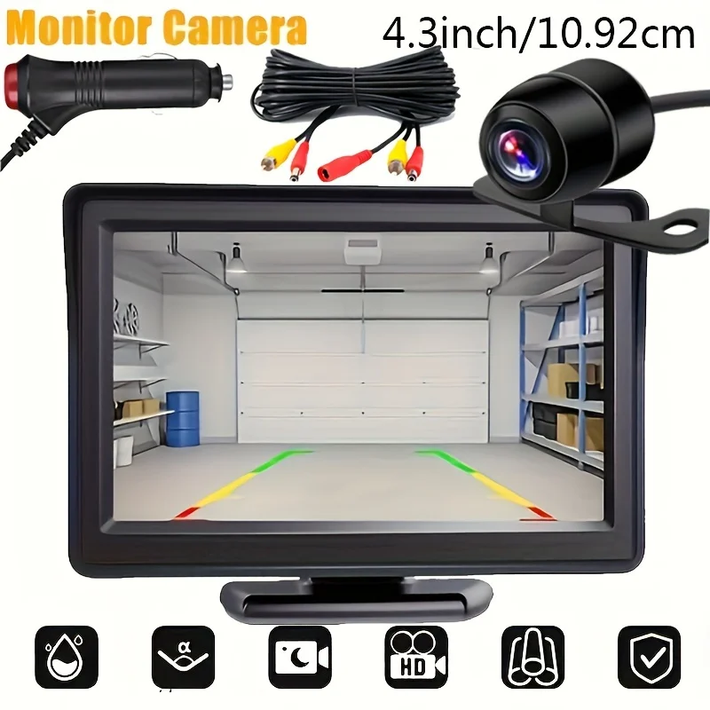 Car-Monitor-Camera-Kit-4-3-Inch-TFT-LCD-Screen-Rear-View-System-for ...