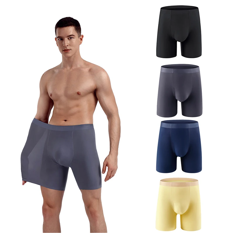 Large Size men Boxers Sports Plus Long Cross Border Mid-waist Fast Dry ...