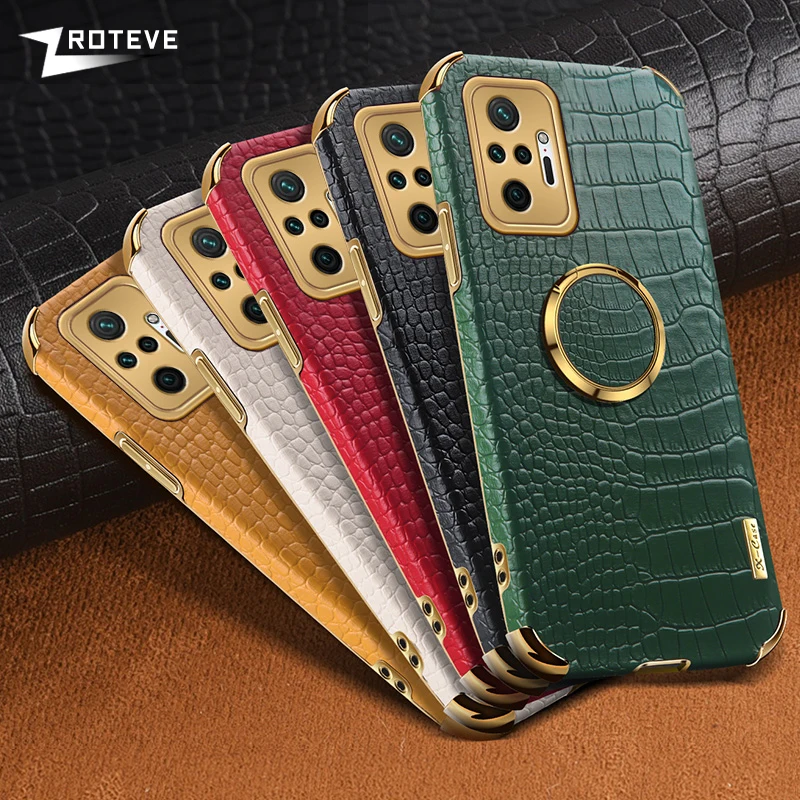 Redmi Note 10s Case Zroteve Crocodile Pattern Leather Cover For Xiaomi ...