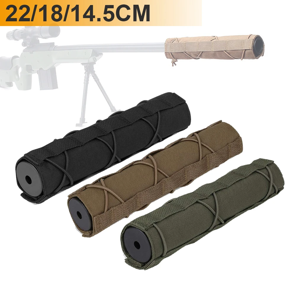 Tactical Suppressor Heat Shield Sleeve Airsoft Gun Silencer Protective ...