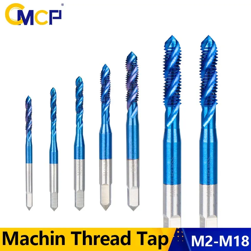 CMCP-HSS-Thread-Tap-Drill-Bit-M2-M18-Spiral-Flute-Screw-Machine-Tap ...