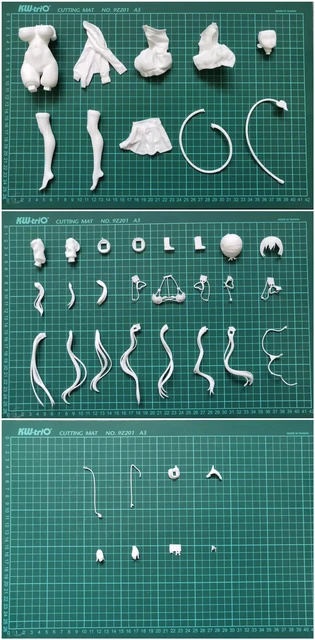 Resin Figure Kit ちゃんのこうげき りあすちゃん Riyas Grizzry Panda Unpainted Garage ...