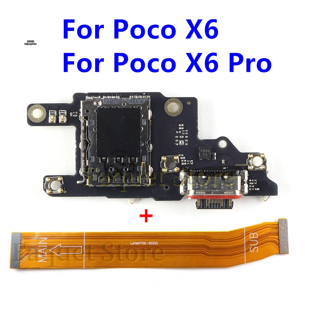 For Xiaomi Poco X6 PRO 5G USB Charging Dock Port Main Mother Mic ...