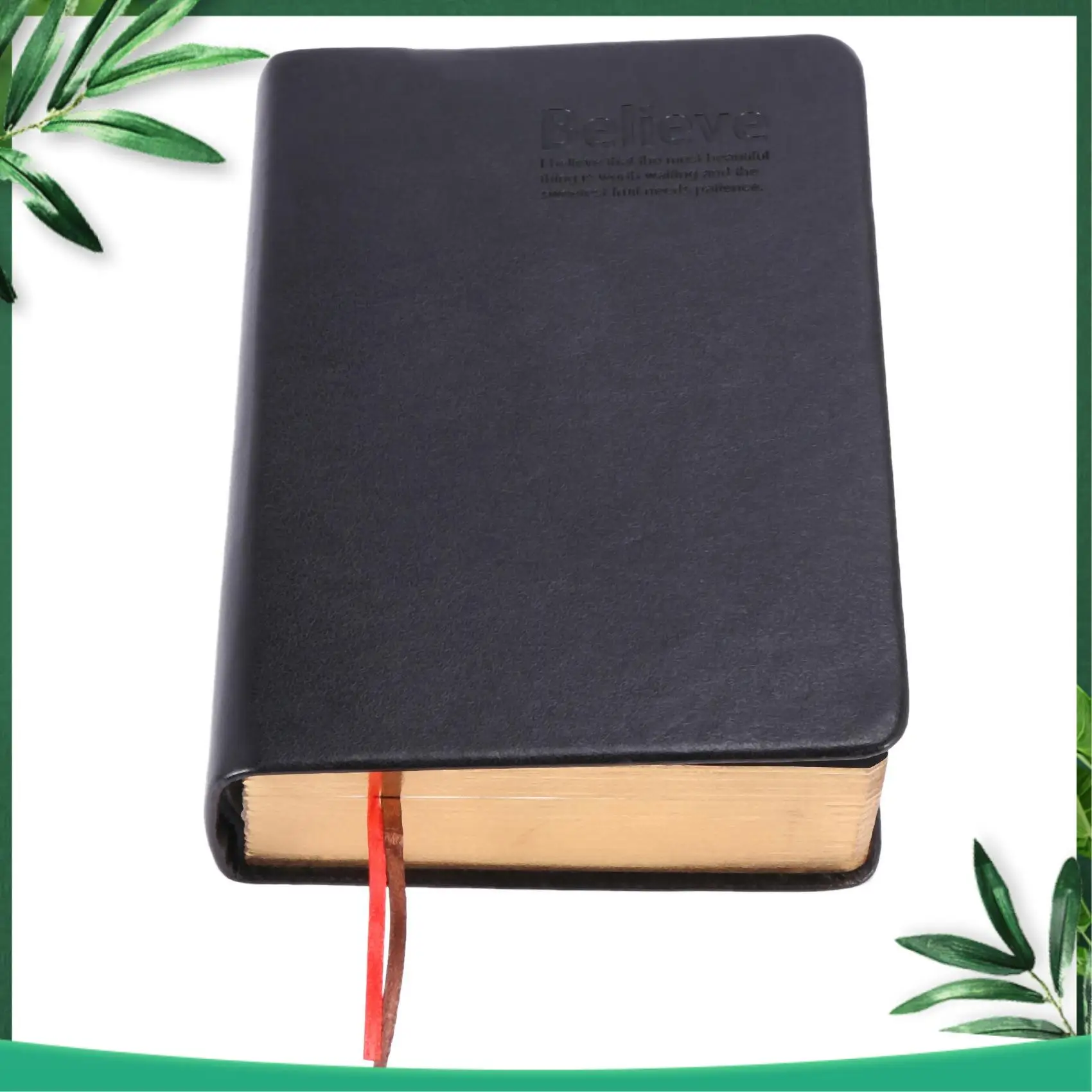YSS-2X Vintage Thick Paper Notebook Notepad PU+Paper Bible Diary Book ...
