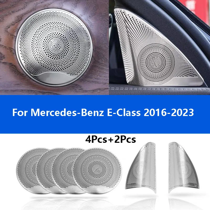 Door Audio Speaker Sound Cover Chrome Trim For Mercedes Benz C300 C250 ...