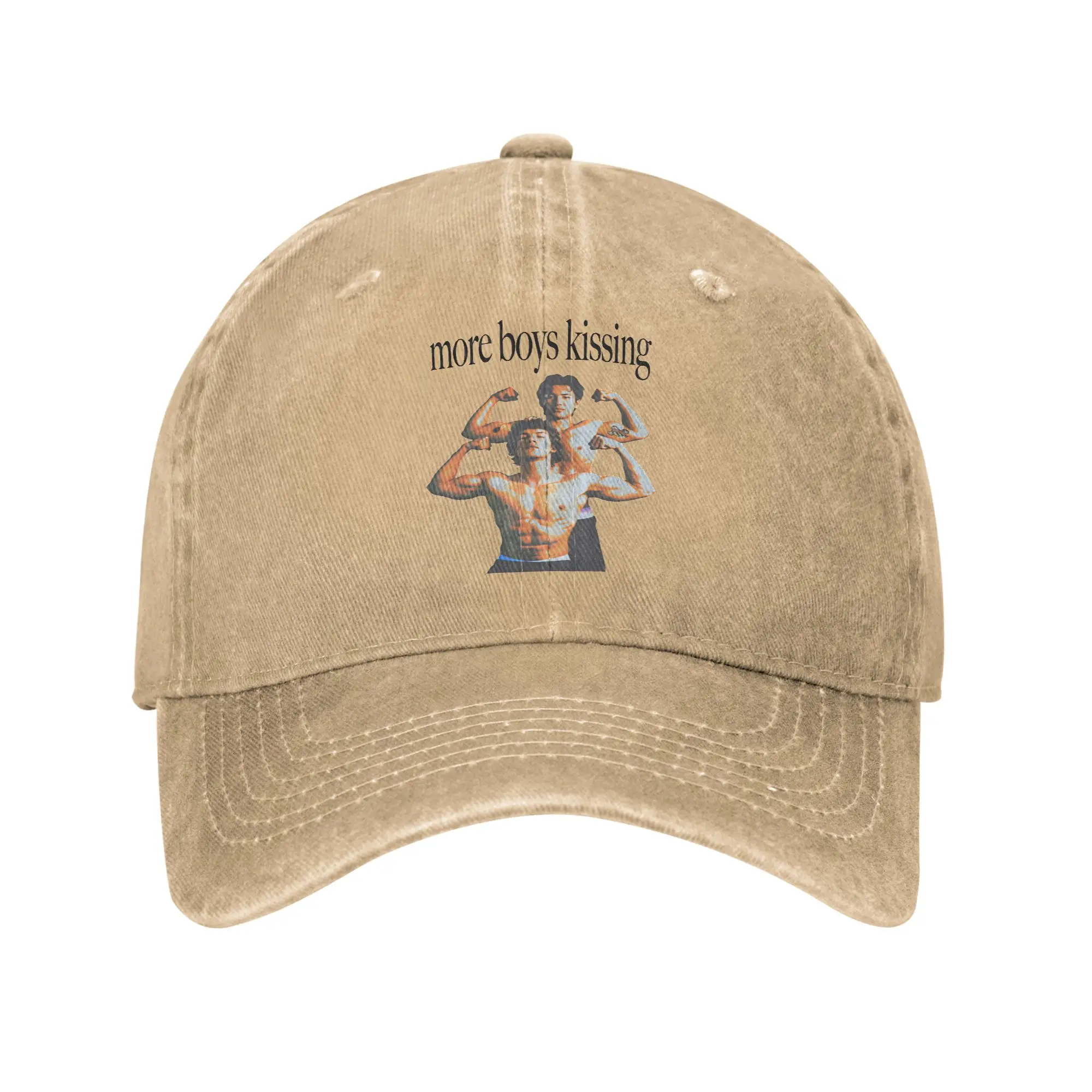 Heated Rivalry More Boy Kissing Washed Baseball Cap y2k Retro Sun Hip ...