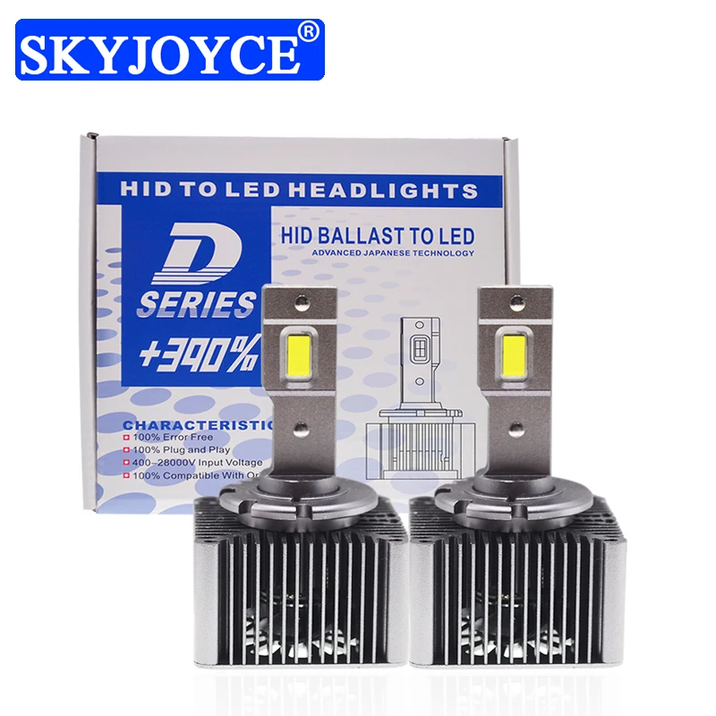 2PCS SKYJOYCE Car Light D1S D3S LED Canbus Headlight D1R D3R LED Bulbs ...
