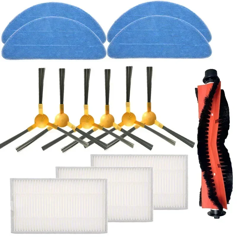 Rob-Cleaner-Main-Roller-Escova-Lateral-Filtro-HEPA-Mop-Cloth-Trapos ...