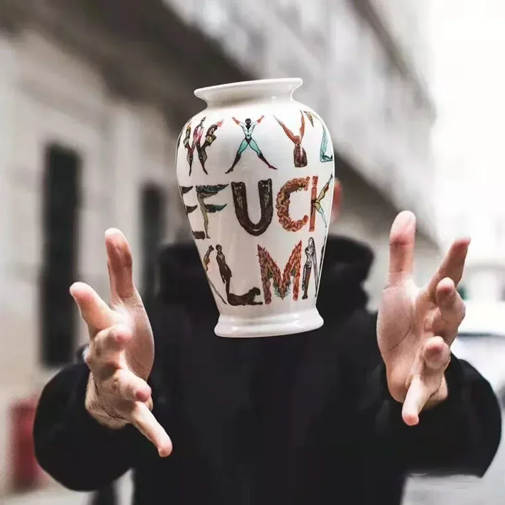Stylish-18SS-Alphabet-Dirty-Ceramic-Words-Vase-Super-Modern-INS-Style ...