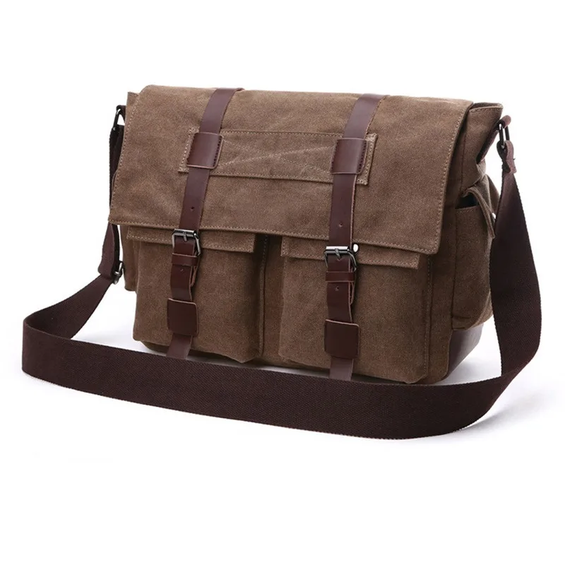 Vintage-Canvas-Crossbody-Pack-para-homens-Business-Messenger-Bags ...