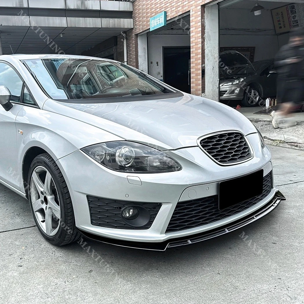Maxton Style Front Bumper Lip Splitter Spoiler for Seat Leon Cupra R ...