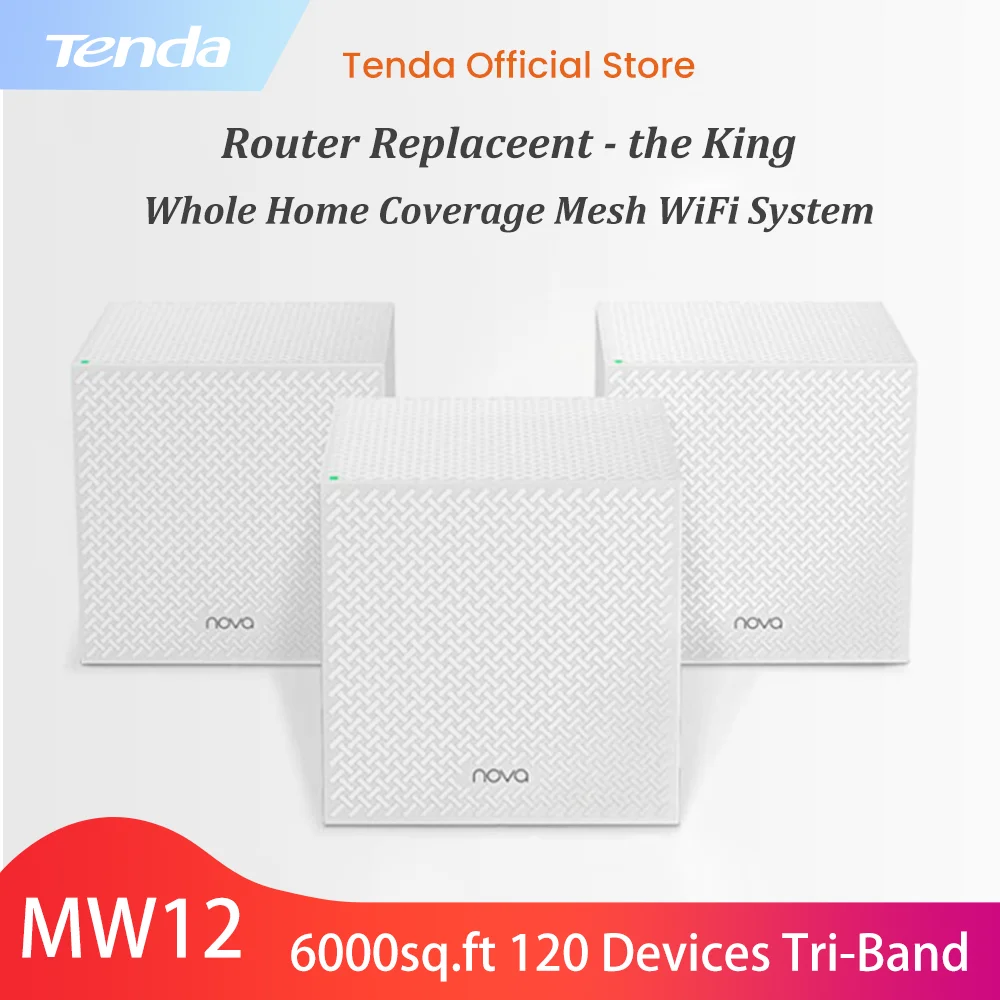 Tenda Nova MW12 3-Pack AC2100 Tri-band WiFi System