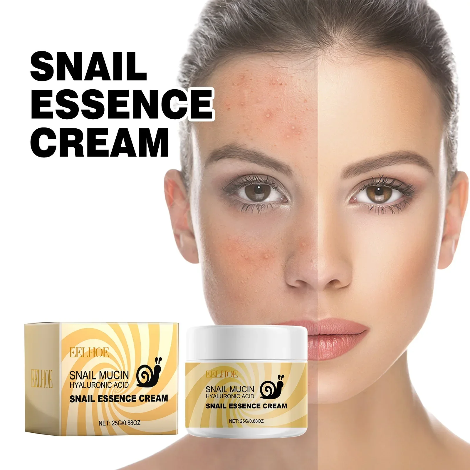 Snail-Face-Cream-Hyaluronic-Acid-Moisturizing-Improve-Cracked-Dry-Rough ...