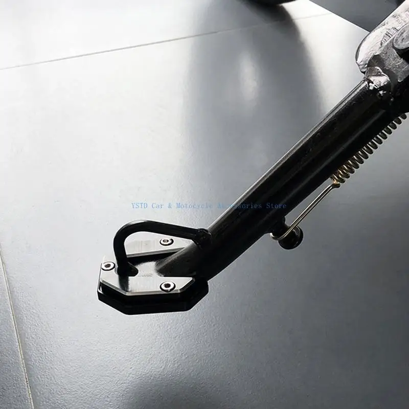 L5BC Motorcycle Bike Kickstand Extender Foot Side Stand Extension Plate ...
