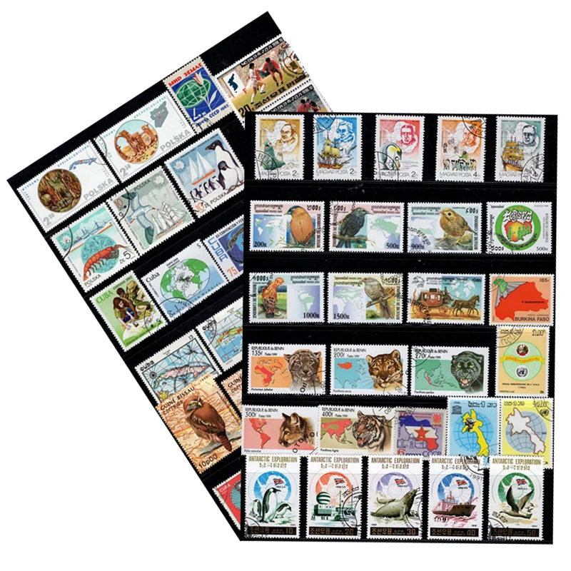 50 PCS / Lot , Topic Map World Wide Unussed Postage Stamps With Post ...