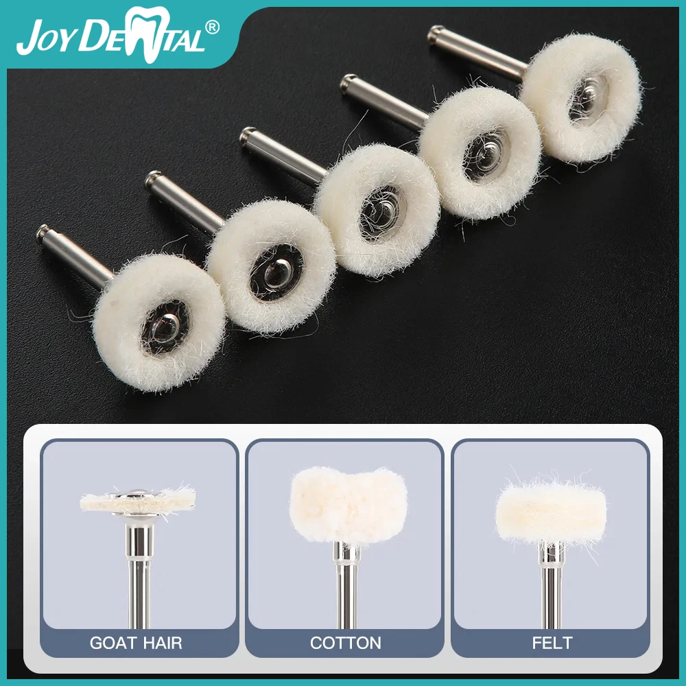 JOY-DENTAL-5Pcs-Dental-Polishing-Brush-Felt-Wheel-Wool-Cotton-Polishing ...