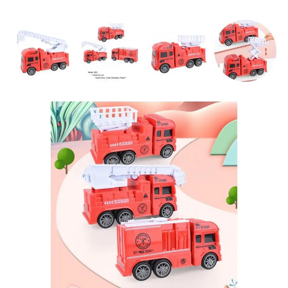 Reliable Fire Ladder Toy Perfect Gift Fire Engine Toy Diecast Crash ...