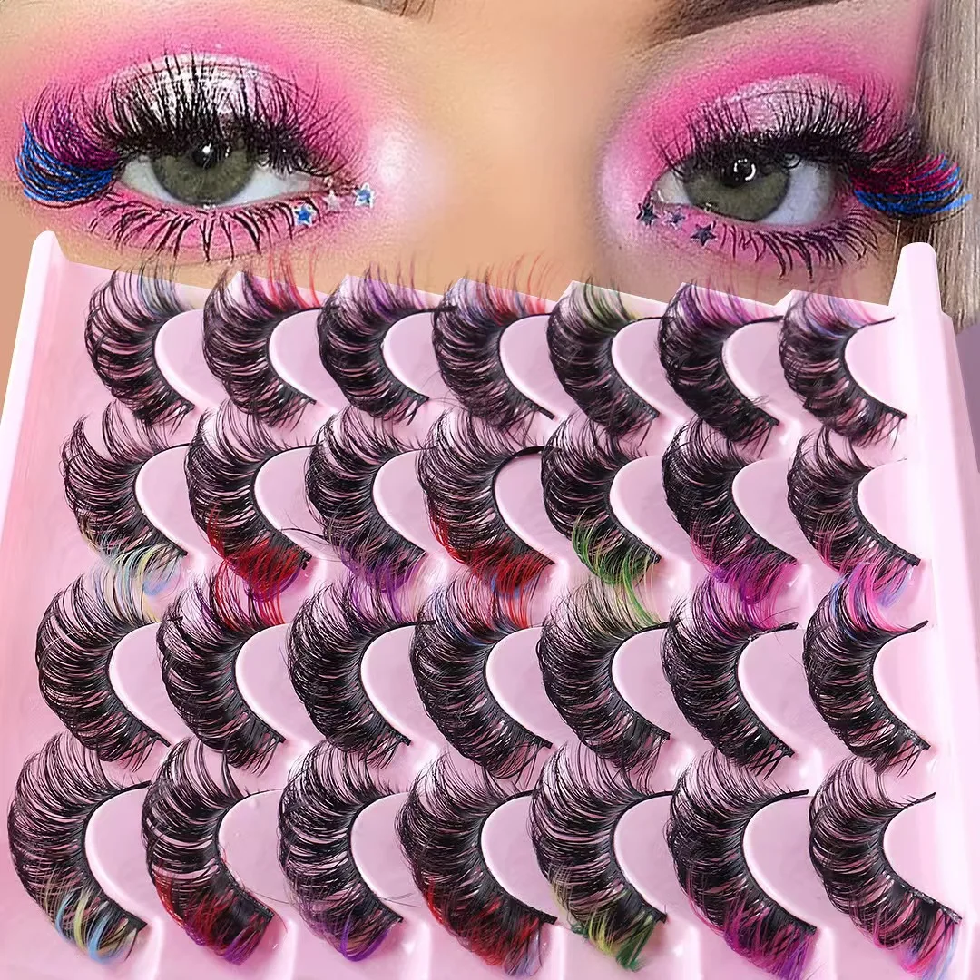14 pairs of new fake eyelashes, thick and beautiful, natural style ...
