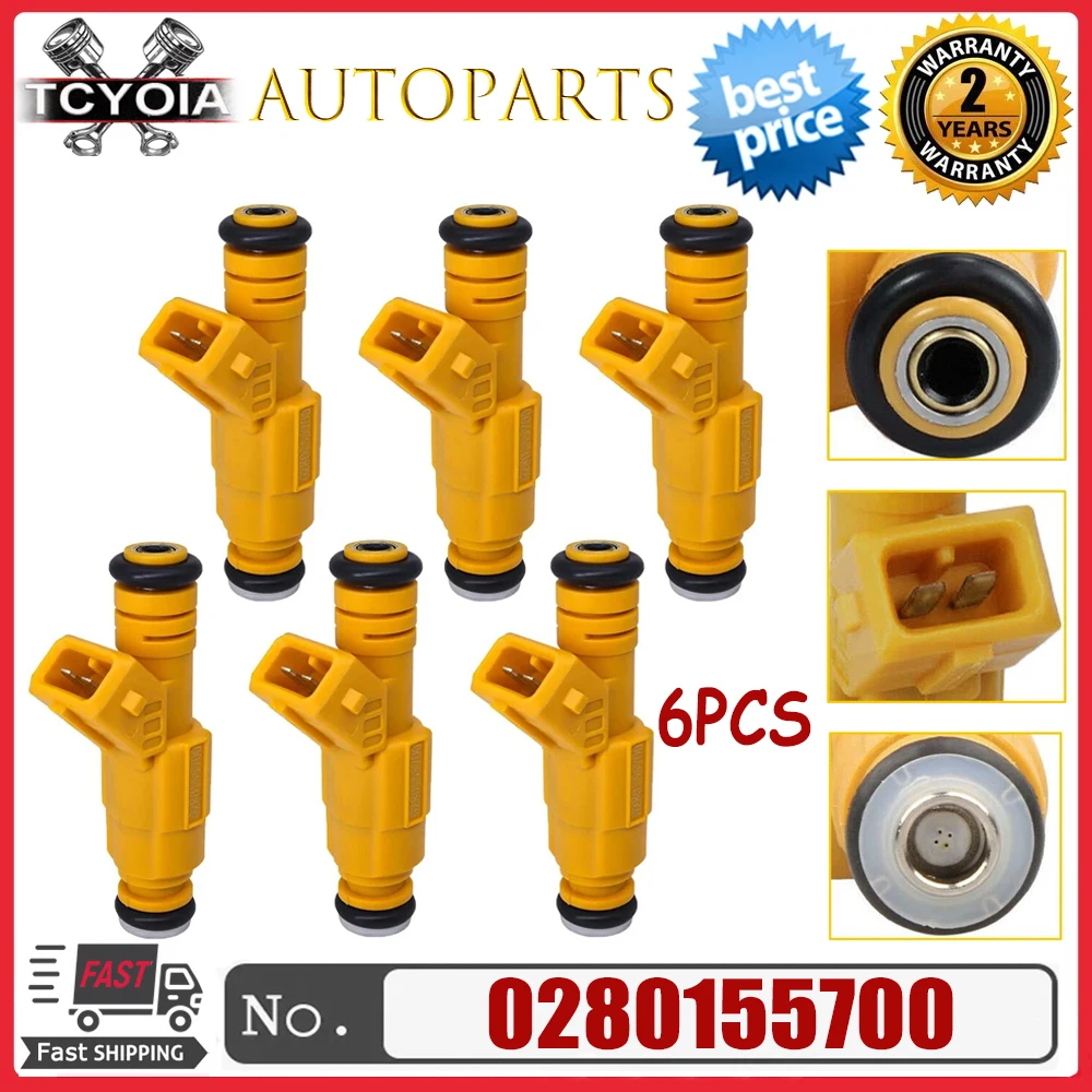 6pcs/lot Fuel Injectors Fit For Jeep Ford Mercury Grand Cherokee 4.0 ...