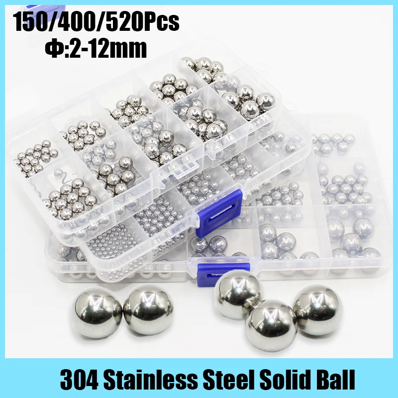 304-Stainless-Steel-Solid-Ball-150-400-520PCS-SUS-Precision-Bearing ...