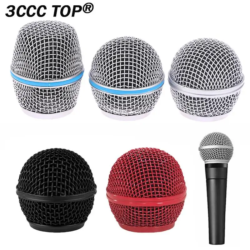 Microphone-Replacement-Head-Steel-For-SM58-Mesh-Handheld-Microphone ...