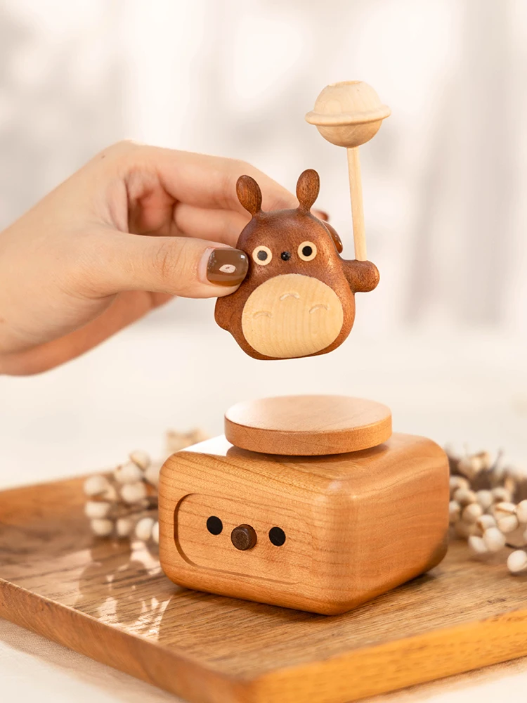 Music-Box-Rotating-Dragon-Cat-Doll-rotating-display-stand-Base-Cute ...