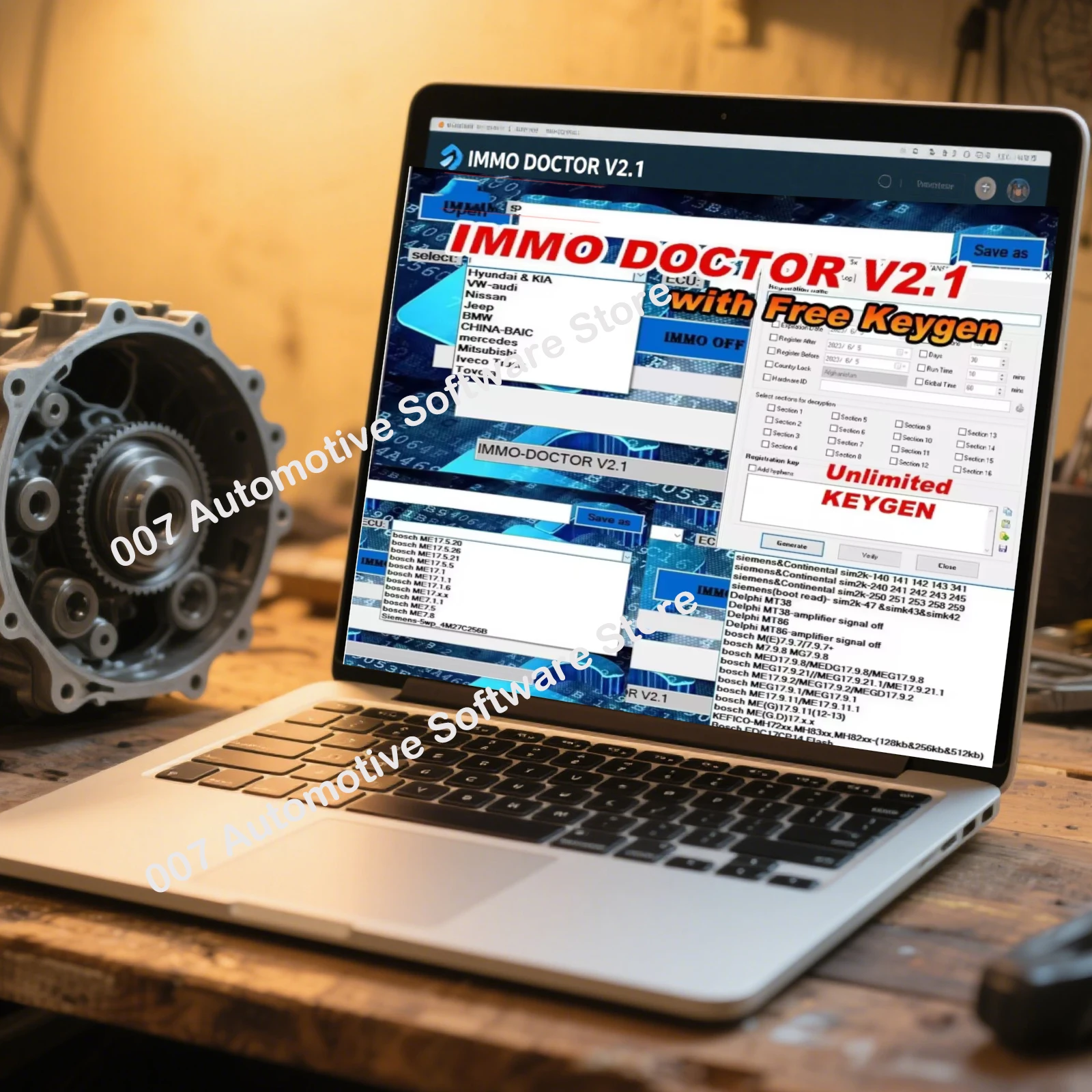 2025 IMMO Doctor V2.1 Automotive ECU Chip Tuning Software Multi Brand ...