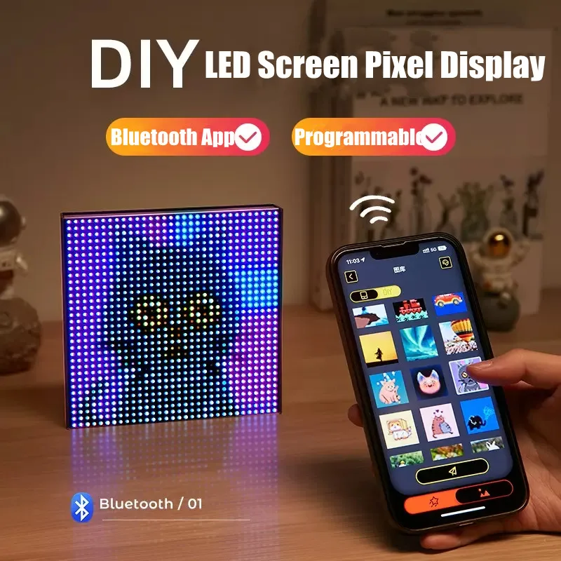 Led Car Sign Display Light Rear Window Smartphone App Control Full ...