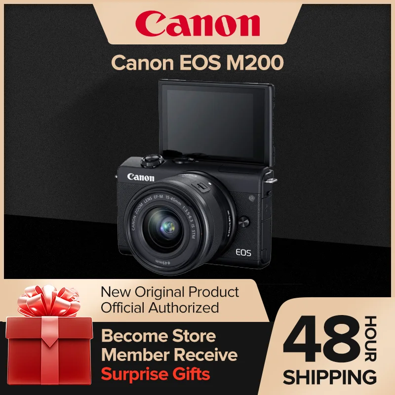 Canon-EOS-M200-Mirrorless-Digital-Camera-With-EF-M-15-45mm-IS-STM-Lens ...