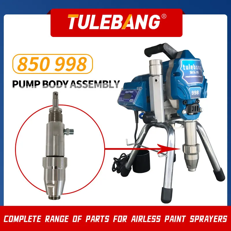 Airless spray paint machine parts repair and replacement pump body ...