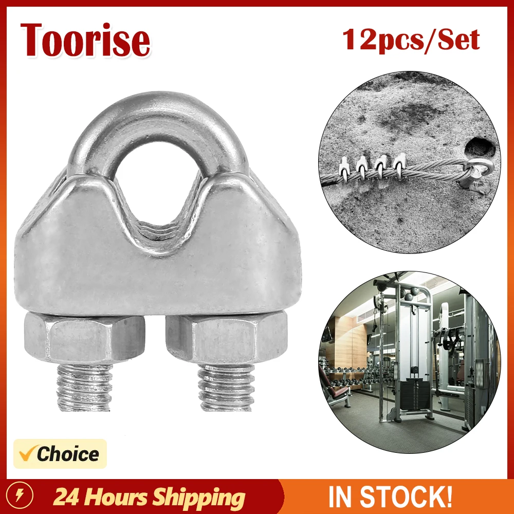 12pcs-Set-U-type-Clamp-Wire-Clips-M3-Rope-Clip-Cable-Bolts-Rigging ...