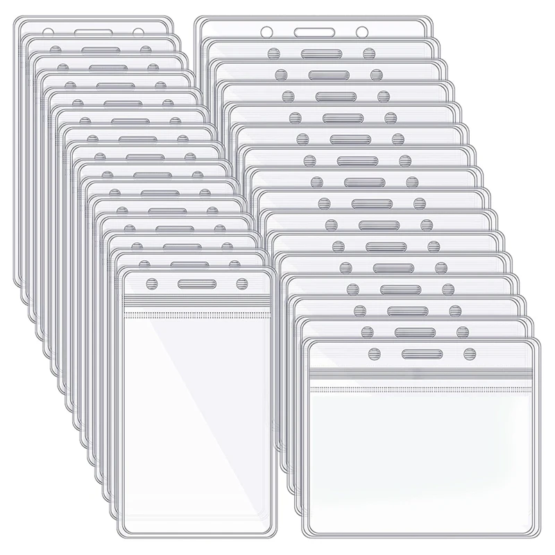Clear Plastic Name Badges