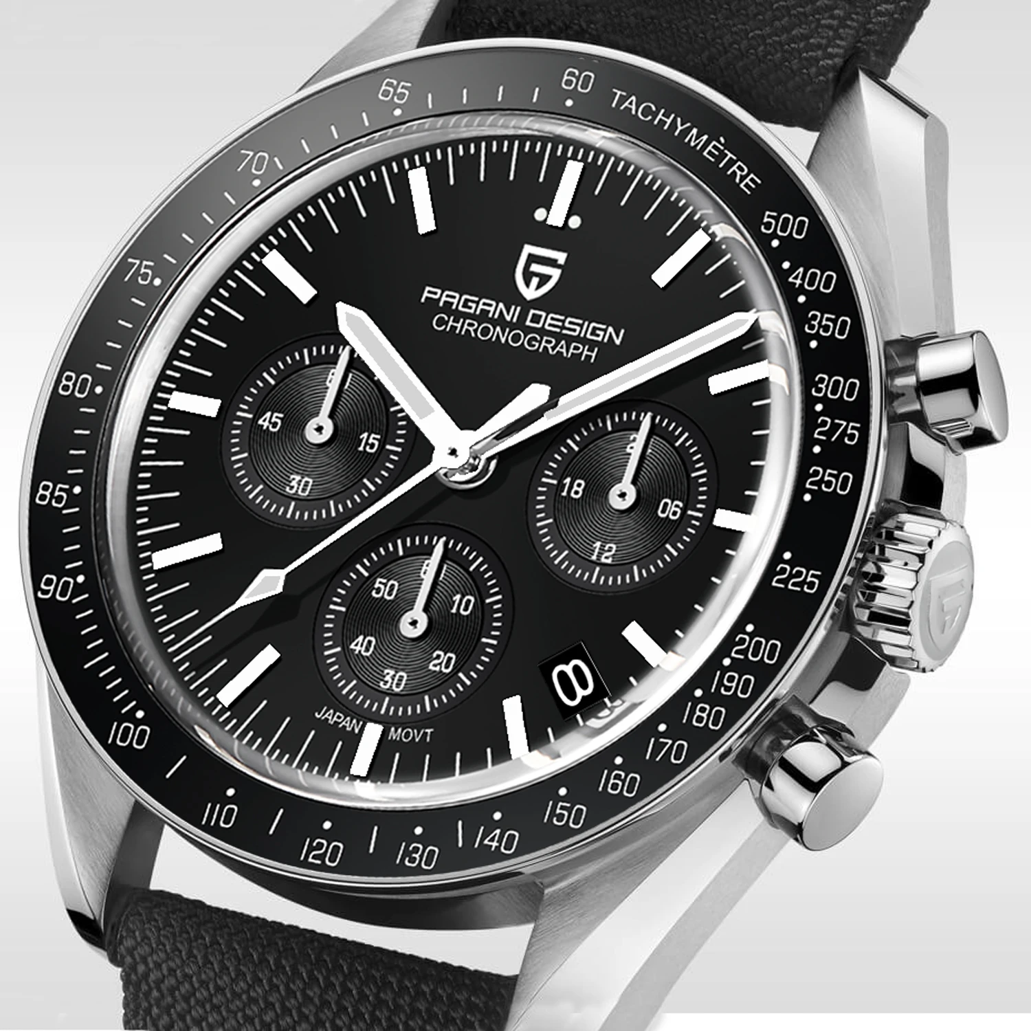 Chronograph Automatic Watch Men | Pagani Design Moon Wristwatch - Mens ...