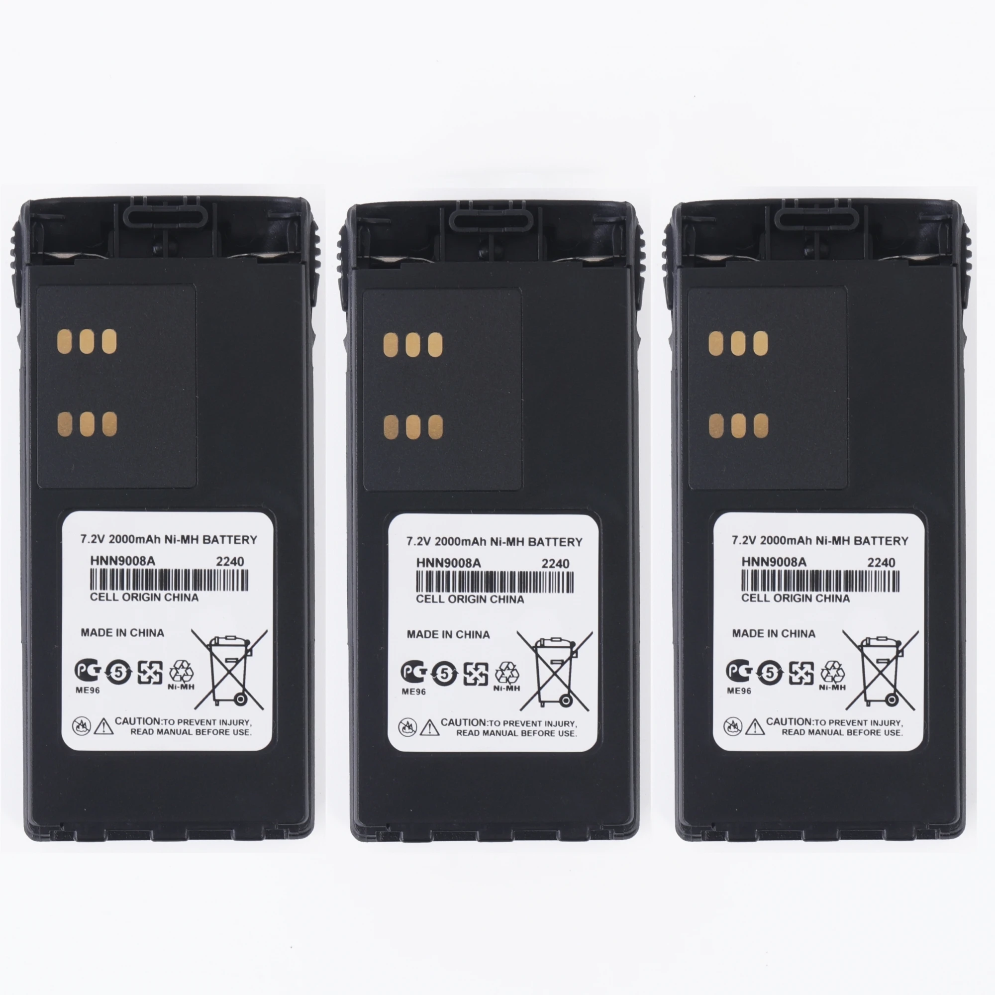 3Units-7-5V-2000mAh-Ni-MH-Battery-for-Motorola-GP-Series-Radios-GP328 ...