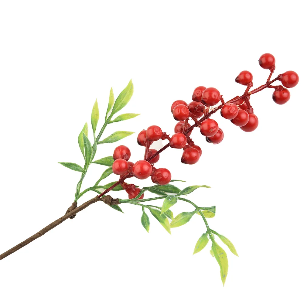 6PCS-Artificial-Christmas-Berry-Branch-Simulation-Flowers-Christmas ...