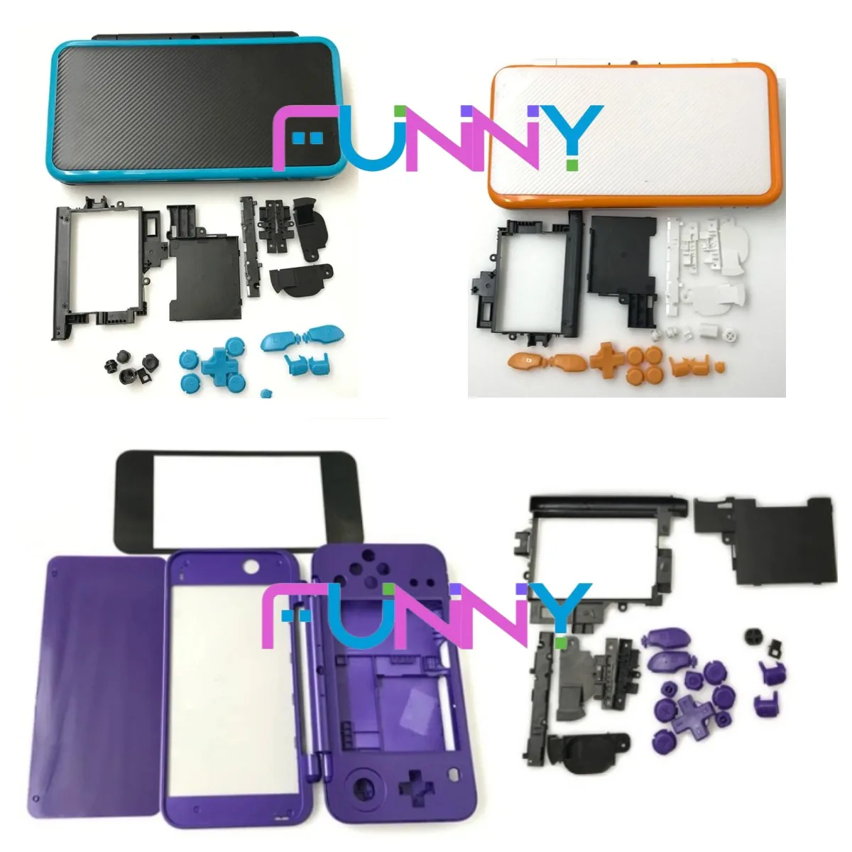 Full-Shell-Replacement-Lens-Cover-Casing-Housing-Case-For-New-2DS-XL-LL ...