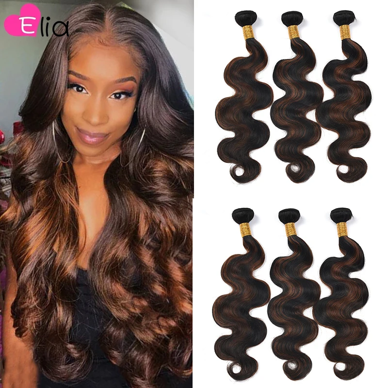 Wig Bundle Brazilian Body Wave Hair Bundles Human Hair Weaving Salon ...