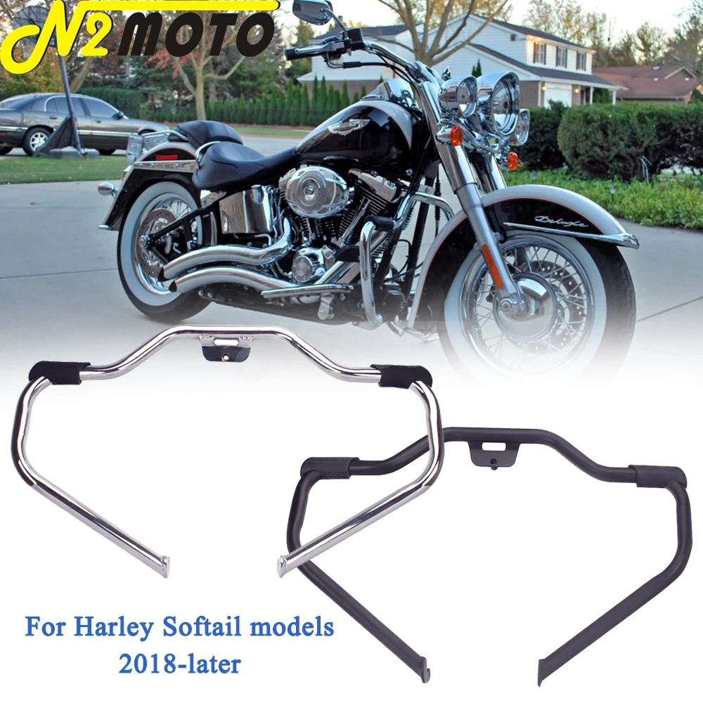 Highway Engine Guard Crash Bar Protector For Harley Softail Low Rider ...