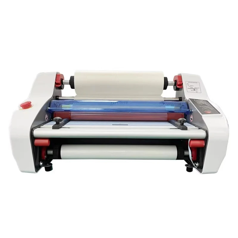 Desktop-Manual-A3-A4-Paper-Laminating-Machine-Four-Roller-Cold-Hot ...