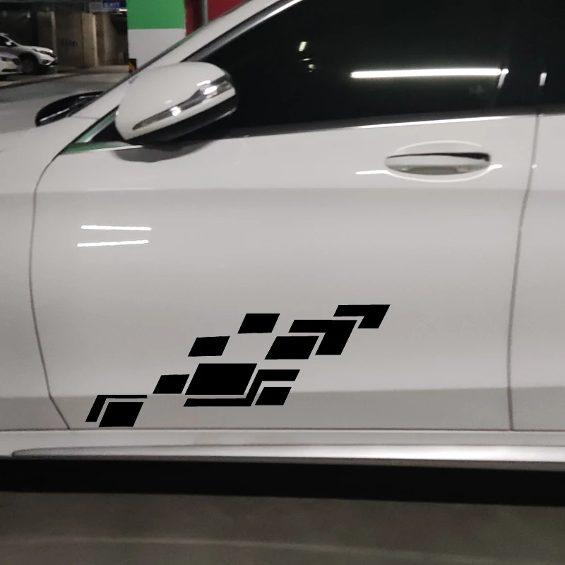 2-4pcs-Sports-grid-diamond-shaped-car-stickers-personalized-and ...