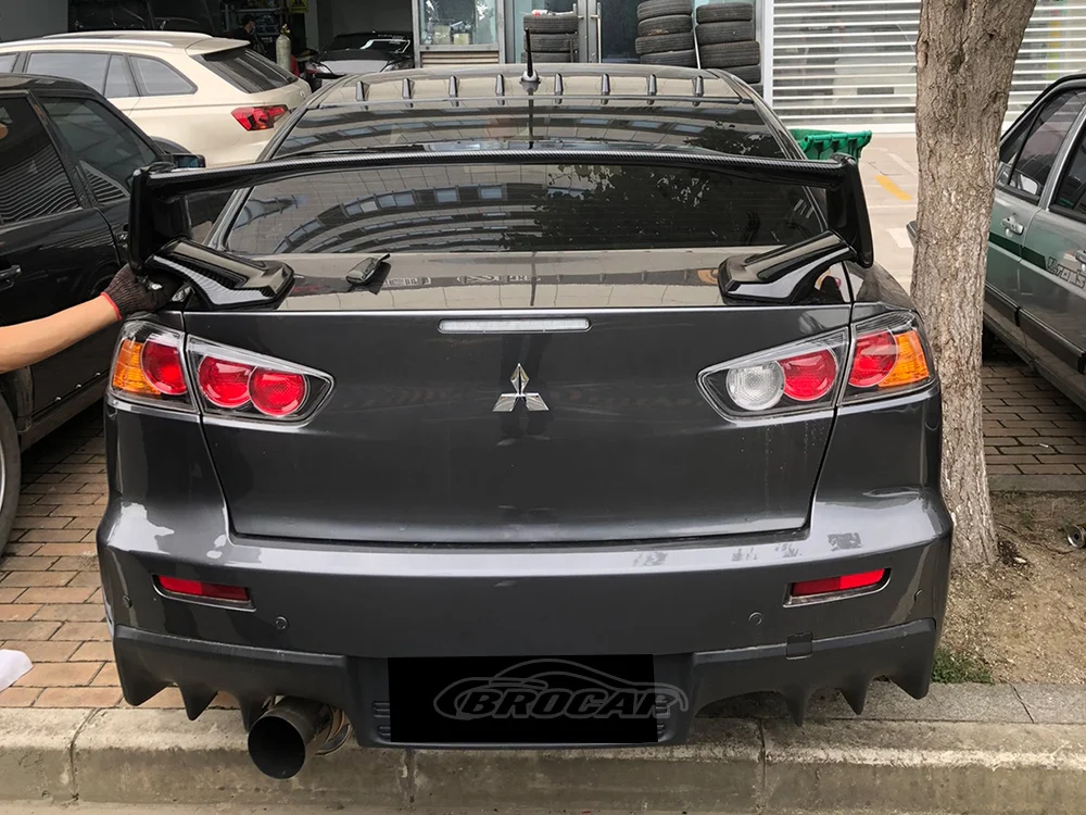 For-Mitsubishi-LANCER-Spoiler-2009-2015-ABS-material-car-rear-wing ...
