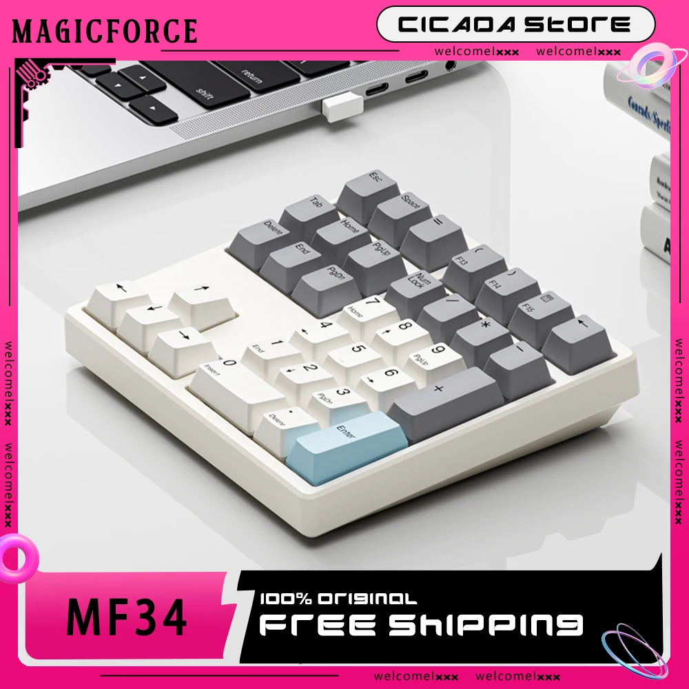 Magicforce-Mf34-Mini-Mechanical-Keypad-2mode-Usb-2-4g-Wireless-Numeric-Keypad-Hot-Swap-Pbt ...