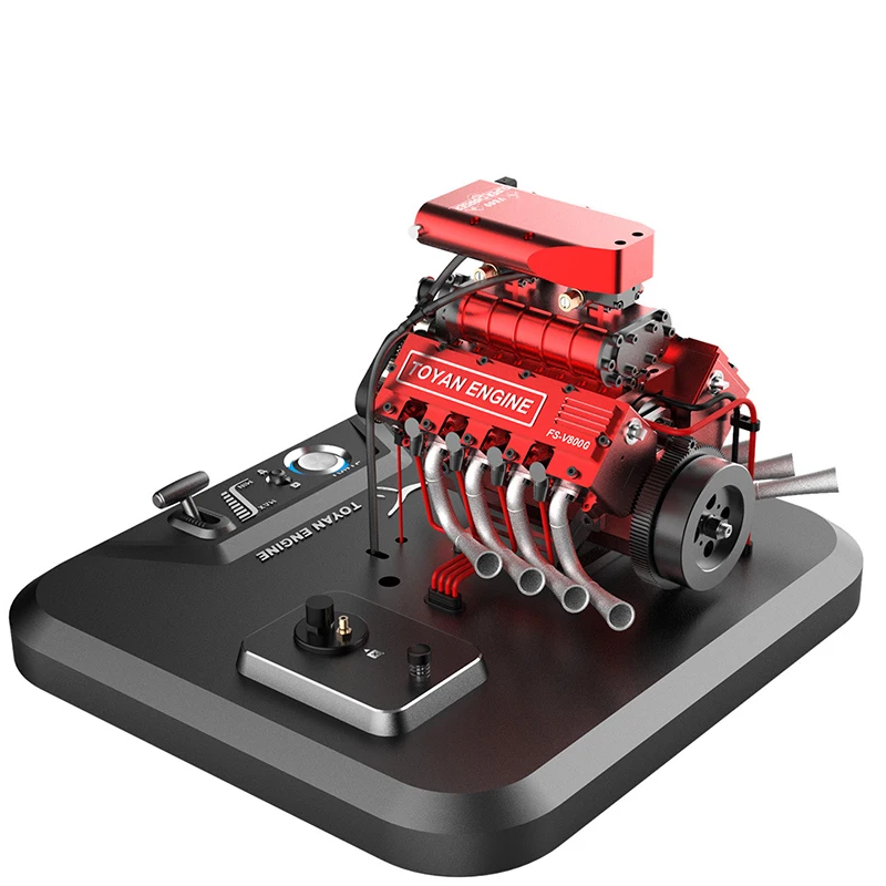 V8-Engine-FS-V800G-Eight-cylinder-Miniature-Methanol-with-Supercharger ...