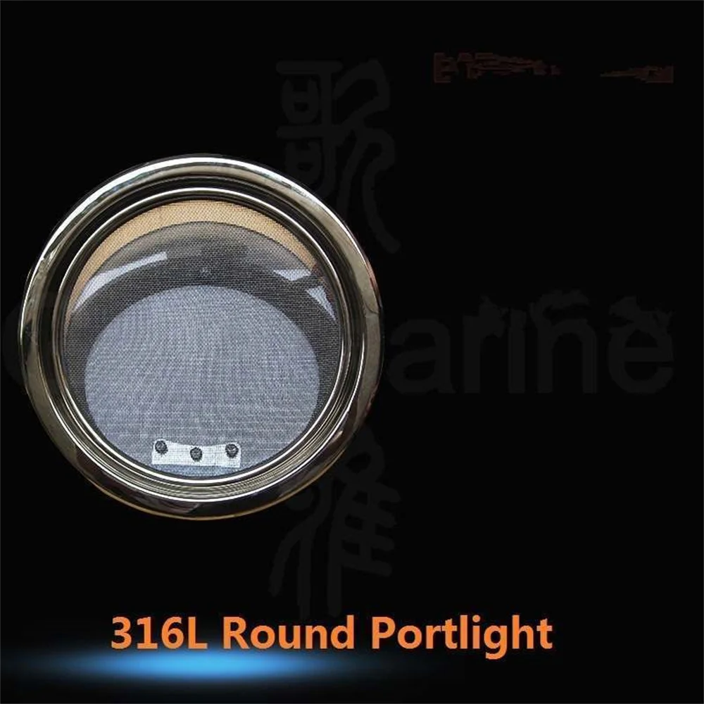 316L Stainless Steel Round Shape Portlight Porthole Hatch Window Marine ...